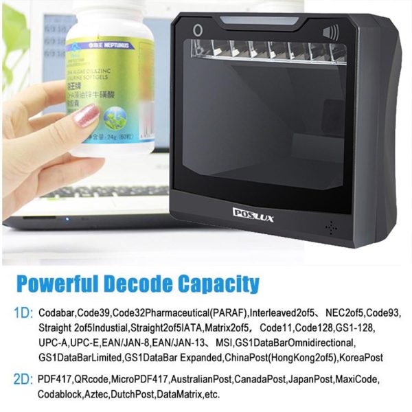 Lecteur code à barre Fixe 2D - POSLUX S22 - POSLUX